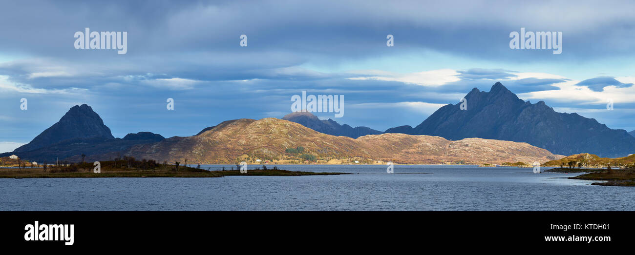 Panorama from Rygge on Langoya, Bo, Nordland, Norway Stock Photo - Alamy