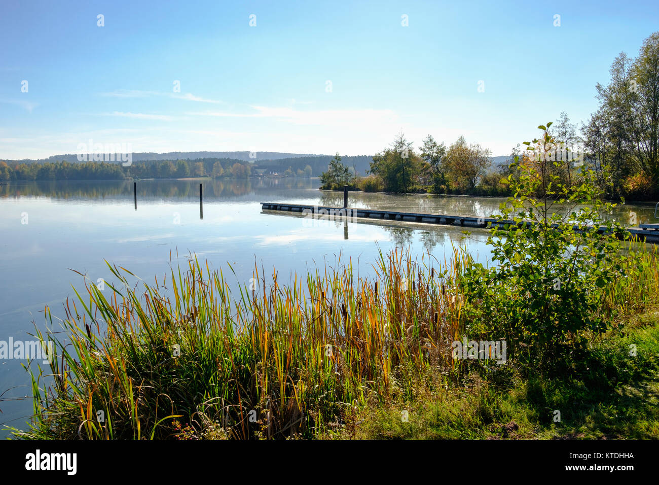Kleiner Brombachsee, bei Absberg, Fränkisches Seenland, Mittelfranken ...