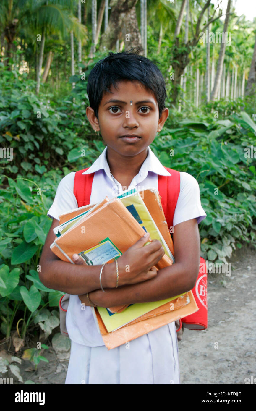 A school girl in Andaman islands, India Stock Photo - Alamy