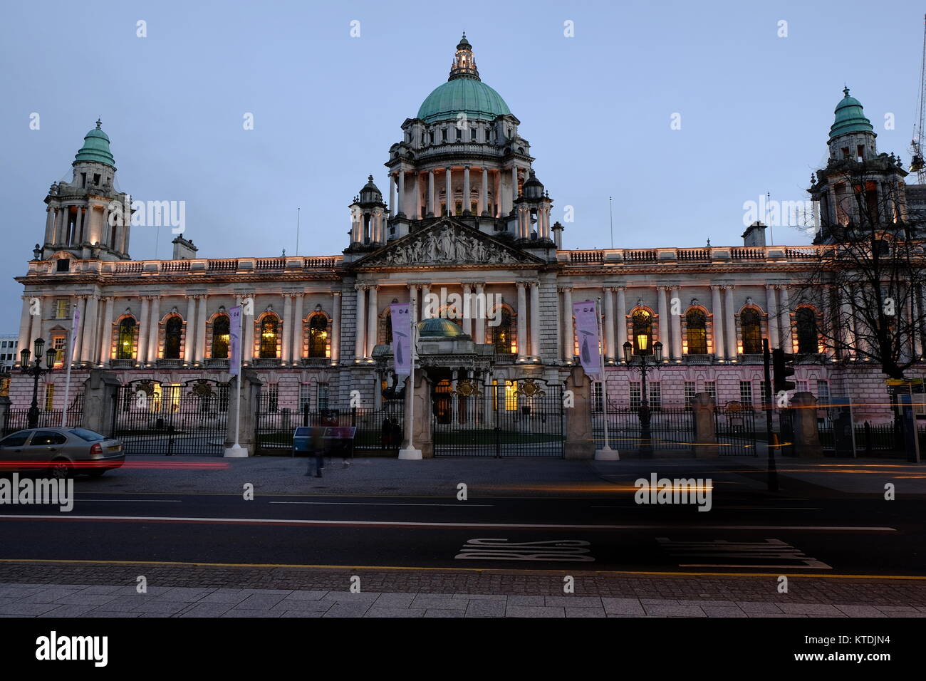 The Belfast City Hall in the city centre of Belfast in the capital of ...