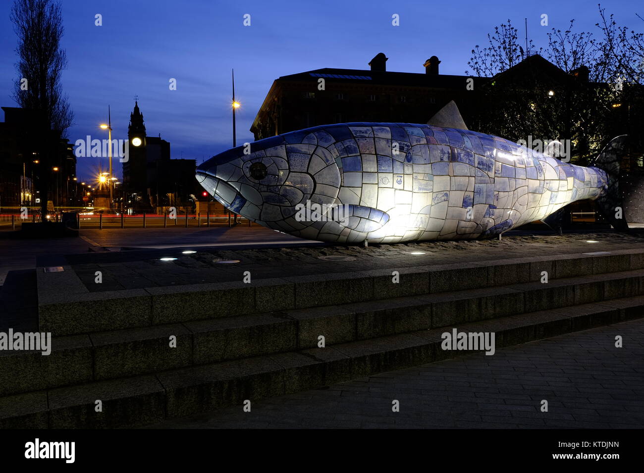 'The Big Fish', the Salmon of Knowledge at the city of Belfast in ...