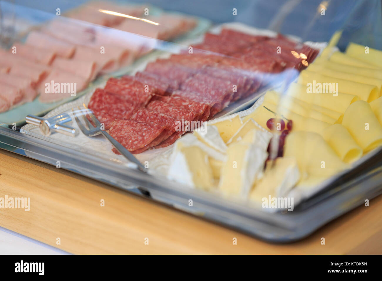 Hotel breakfast buffet closeup Stock Photo - Alamy