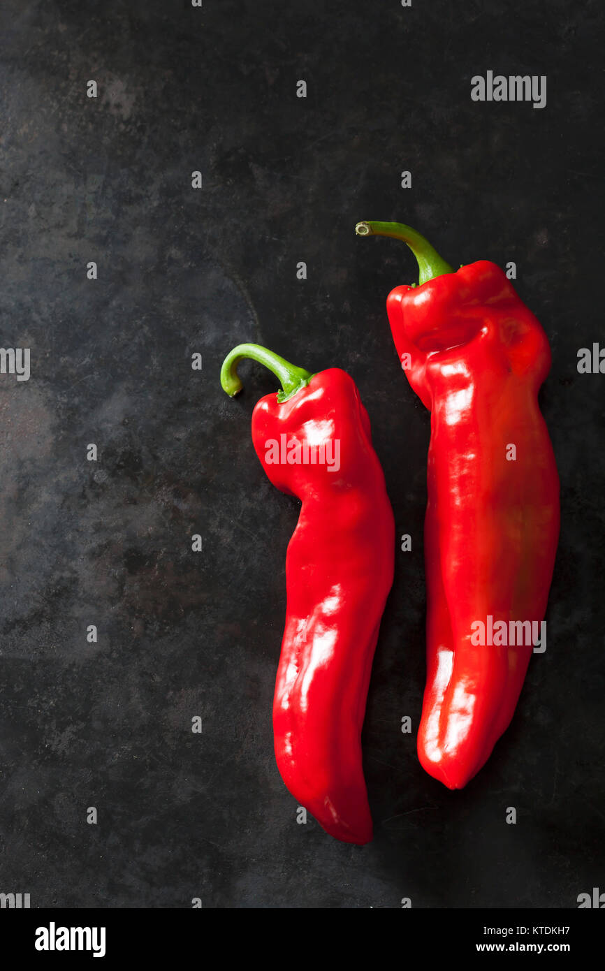 Red pointed peppers Stock Photo - Alamy