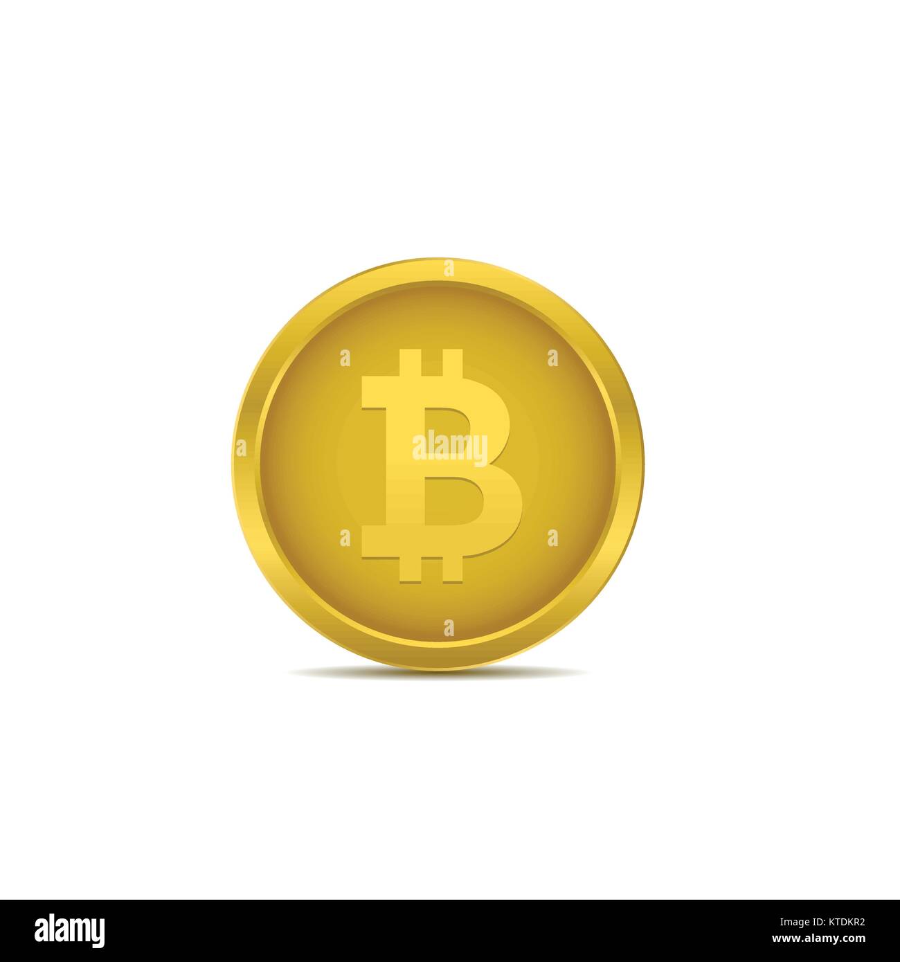 Bitcoin golden coin cryptocurrency Stock Vector Images - Alamy