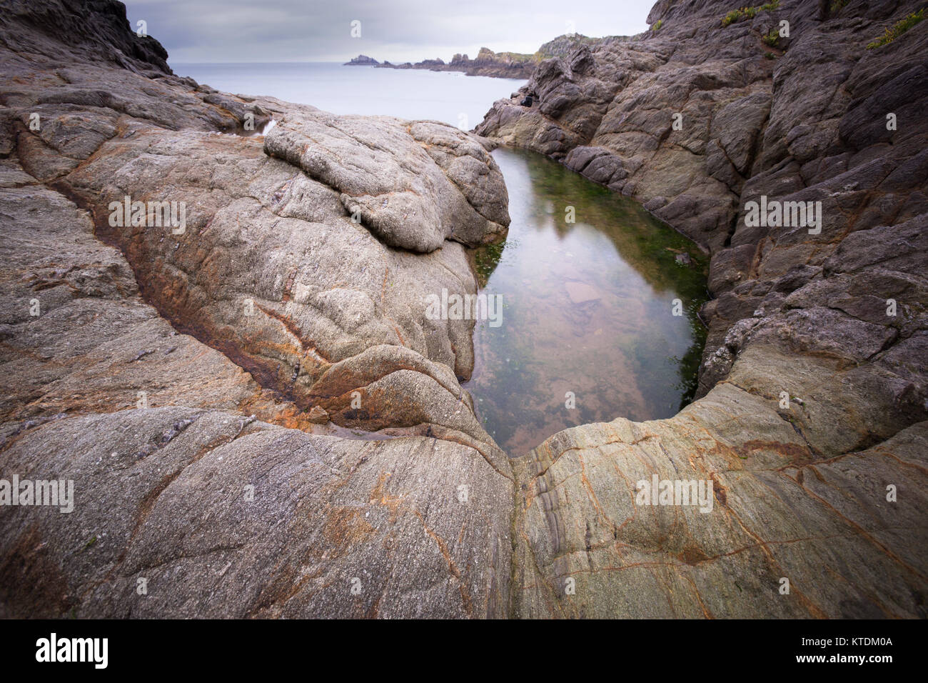 France, Normandy, rock formation near Mont Saint-Michel Stock Photo - Alamy