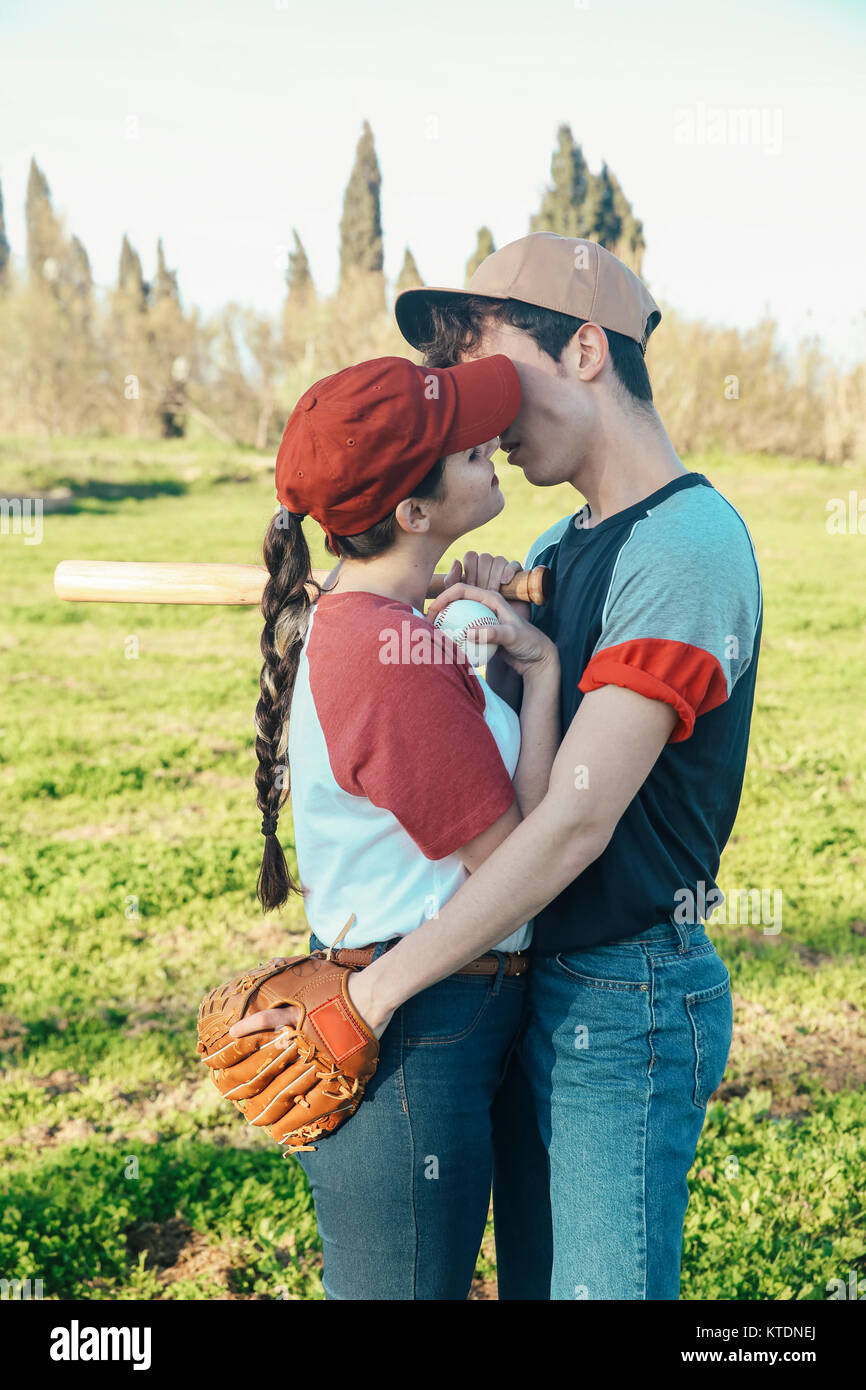 Baseball Couple Photography