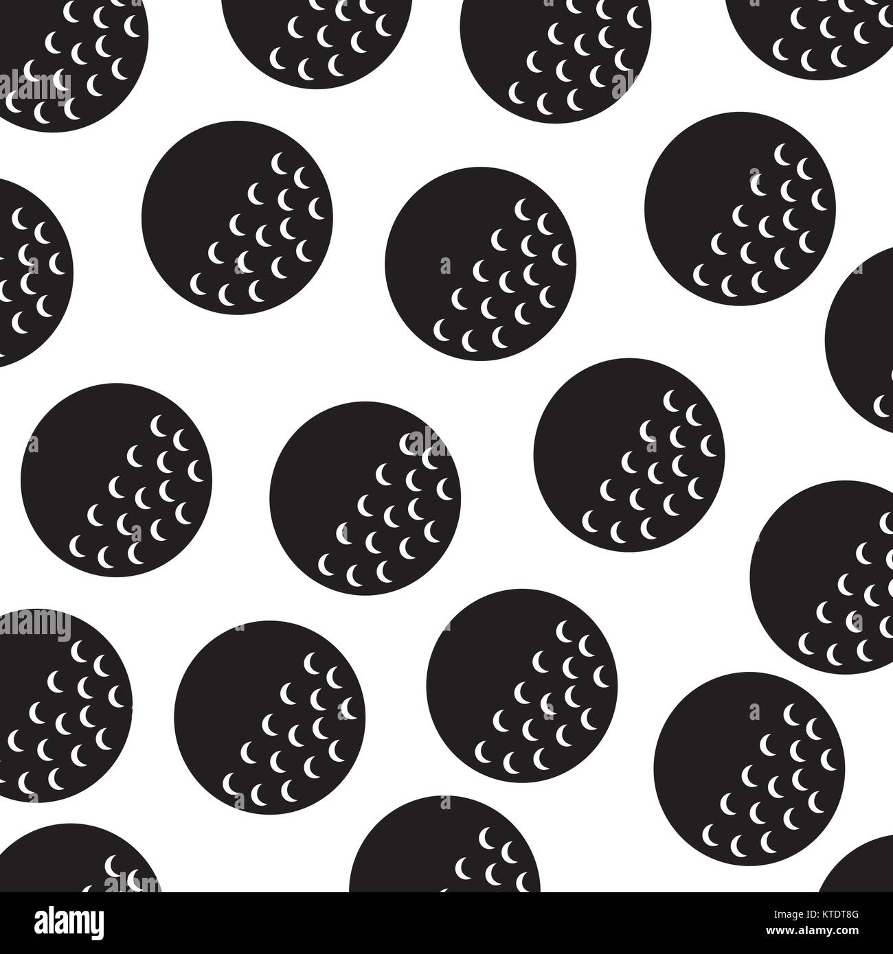 balls golf pattern image vector illustration design black and white ...