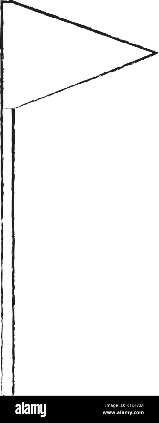 Triangle Flag Outline