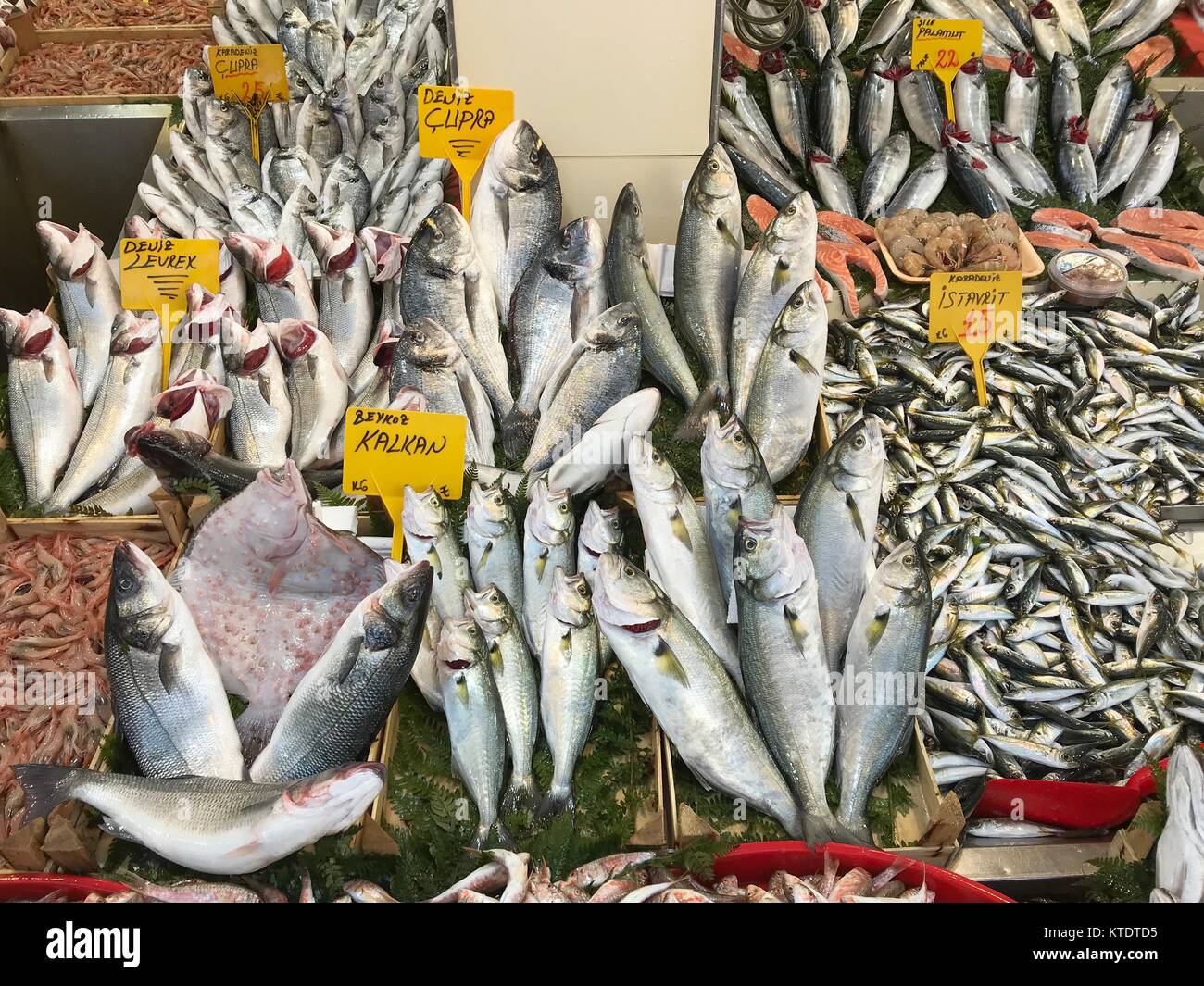 Fish market in Istanbul Stock Photo - Alamy