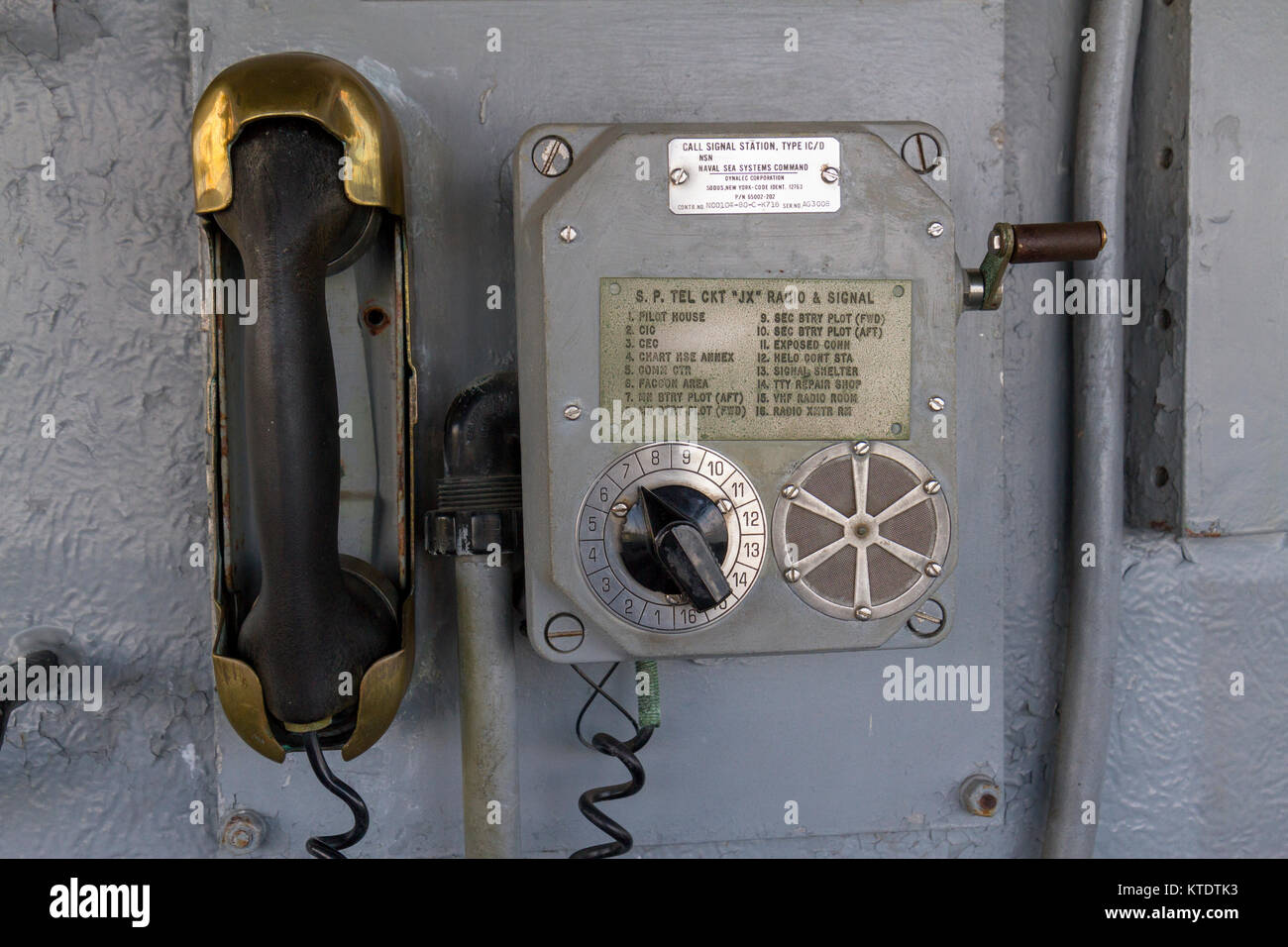 Call signal station telephone on the USS New Jersey Iowa Class ...