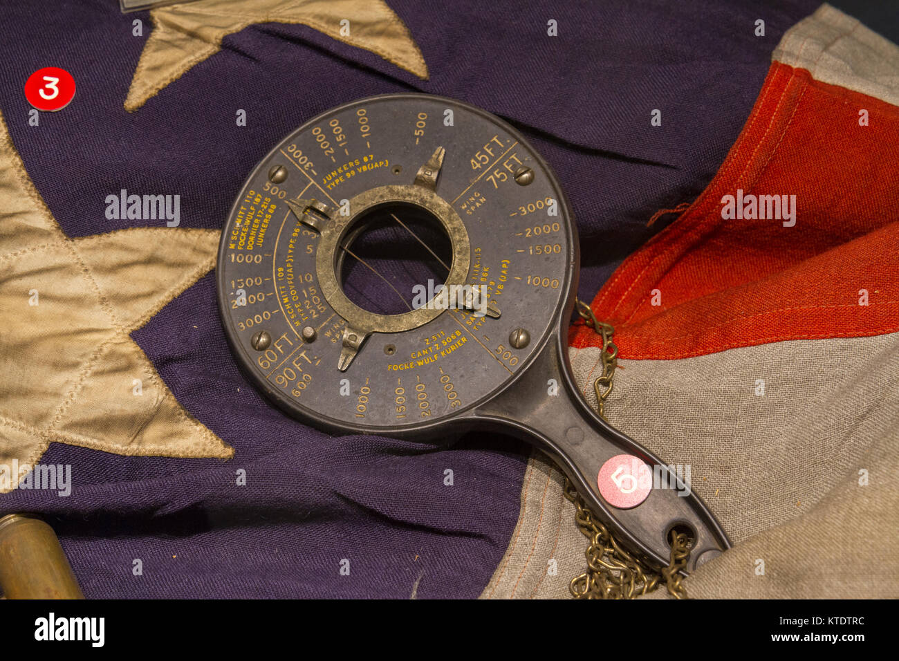 An anti-aircraft range indicator (1942) on the USS New Jersey Iowa ...