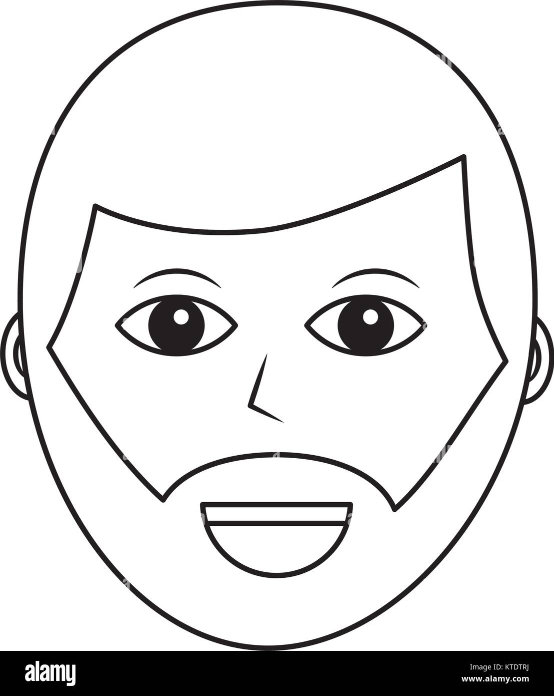 Portrait side part Stock Vector Images - Alamy
