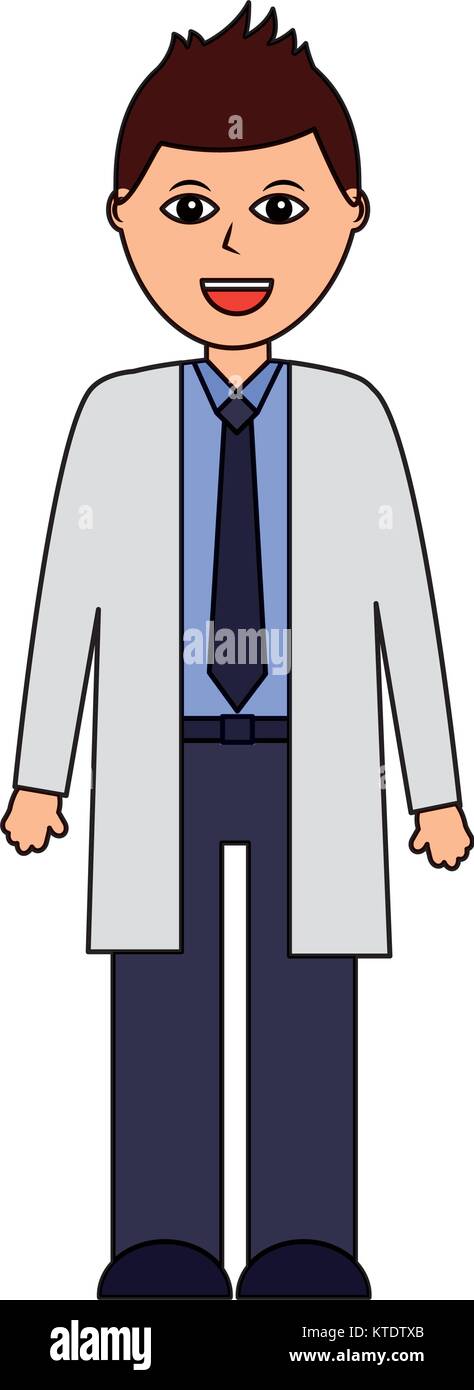 doctor physician medical staff portrait character vector illustration ...