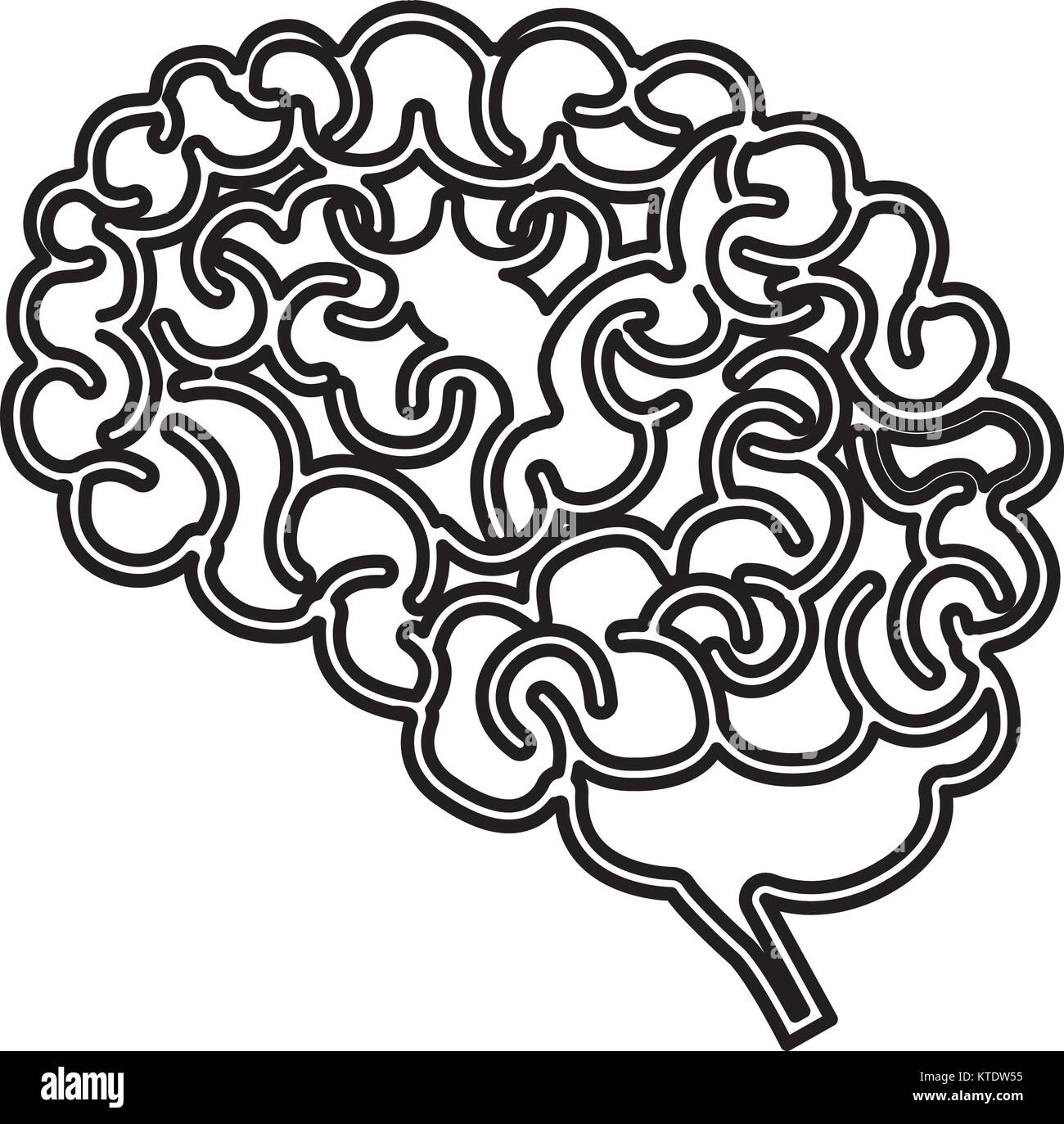 brain storming isolated icon vector illustration design Stock Vector ...