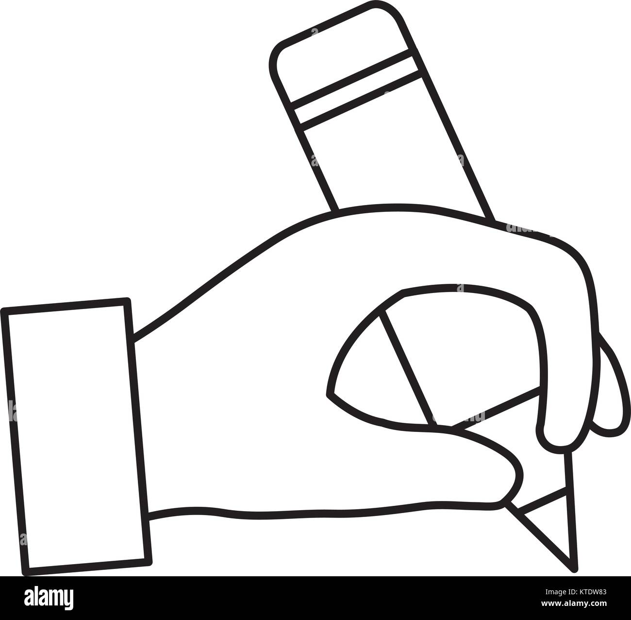 hand human writing icon vector illustration design Stock Vector Image ...