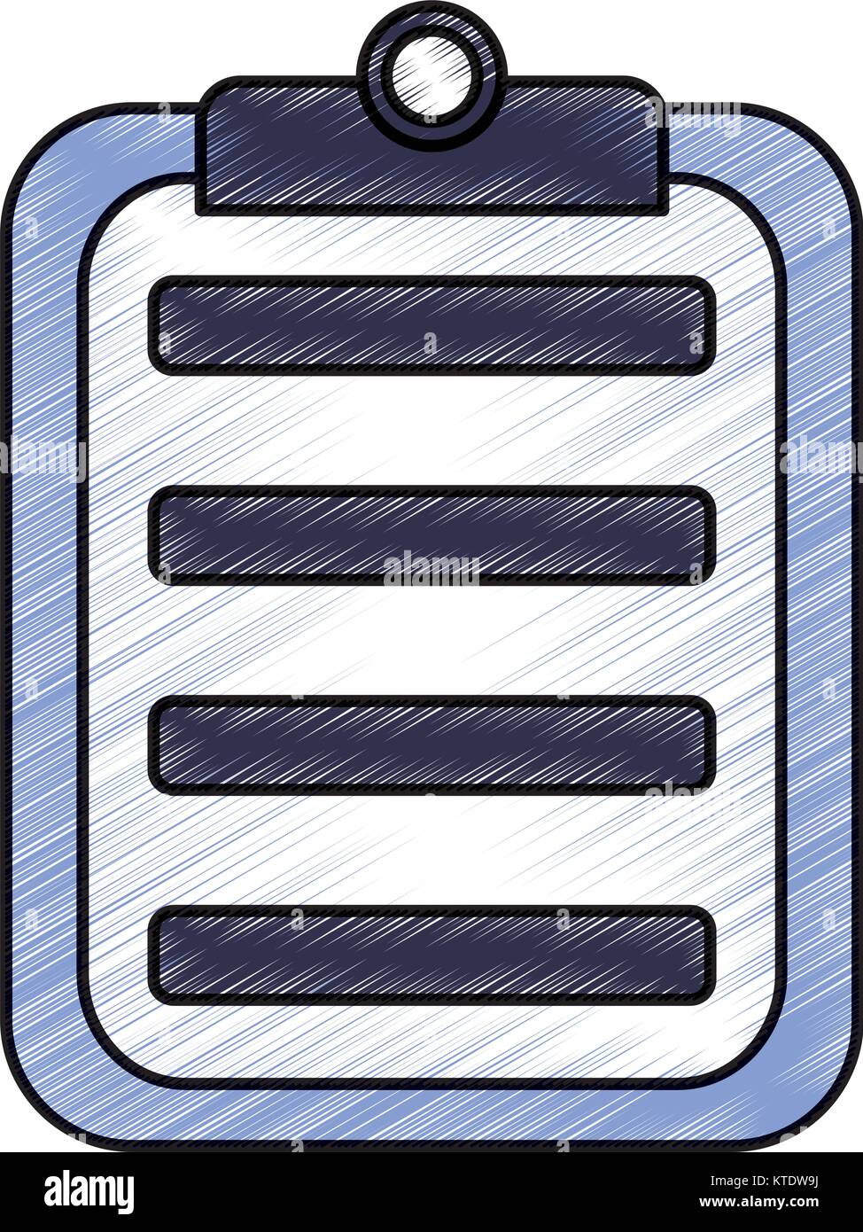 clipboard with paper icon image vector illustration design sketch style ...