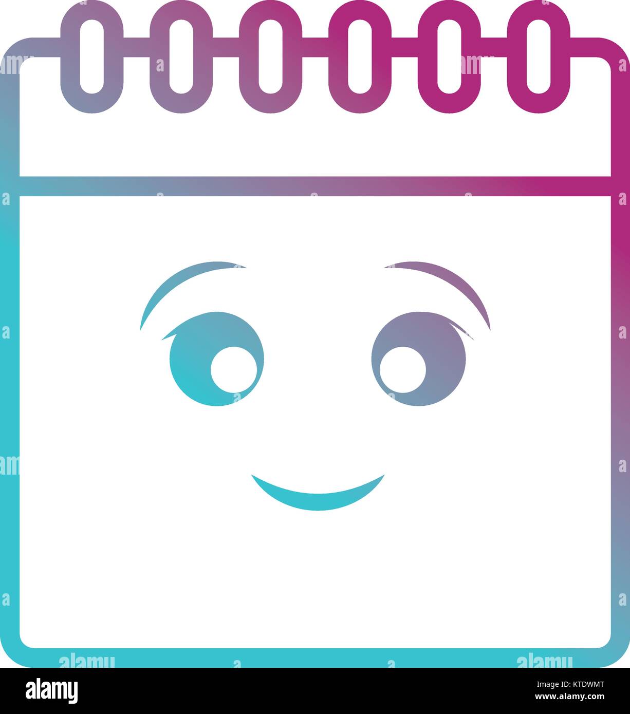 kawaii notepad icon Stock Vector Image & Art - Alamy
