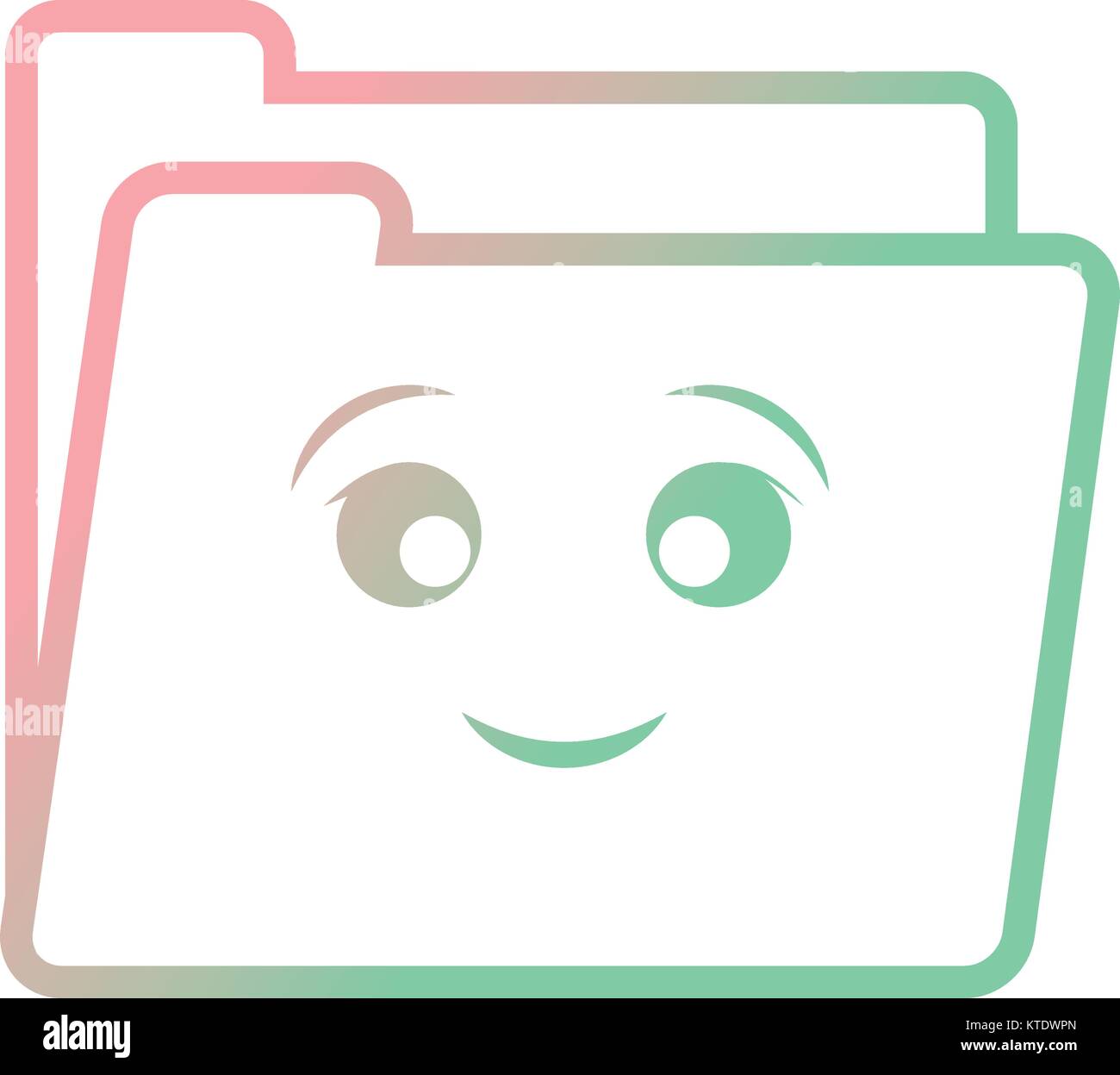 kawaii document folder icon Stock Vector Image & Art - Alamy