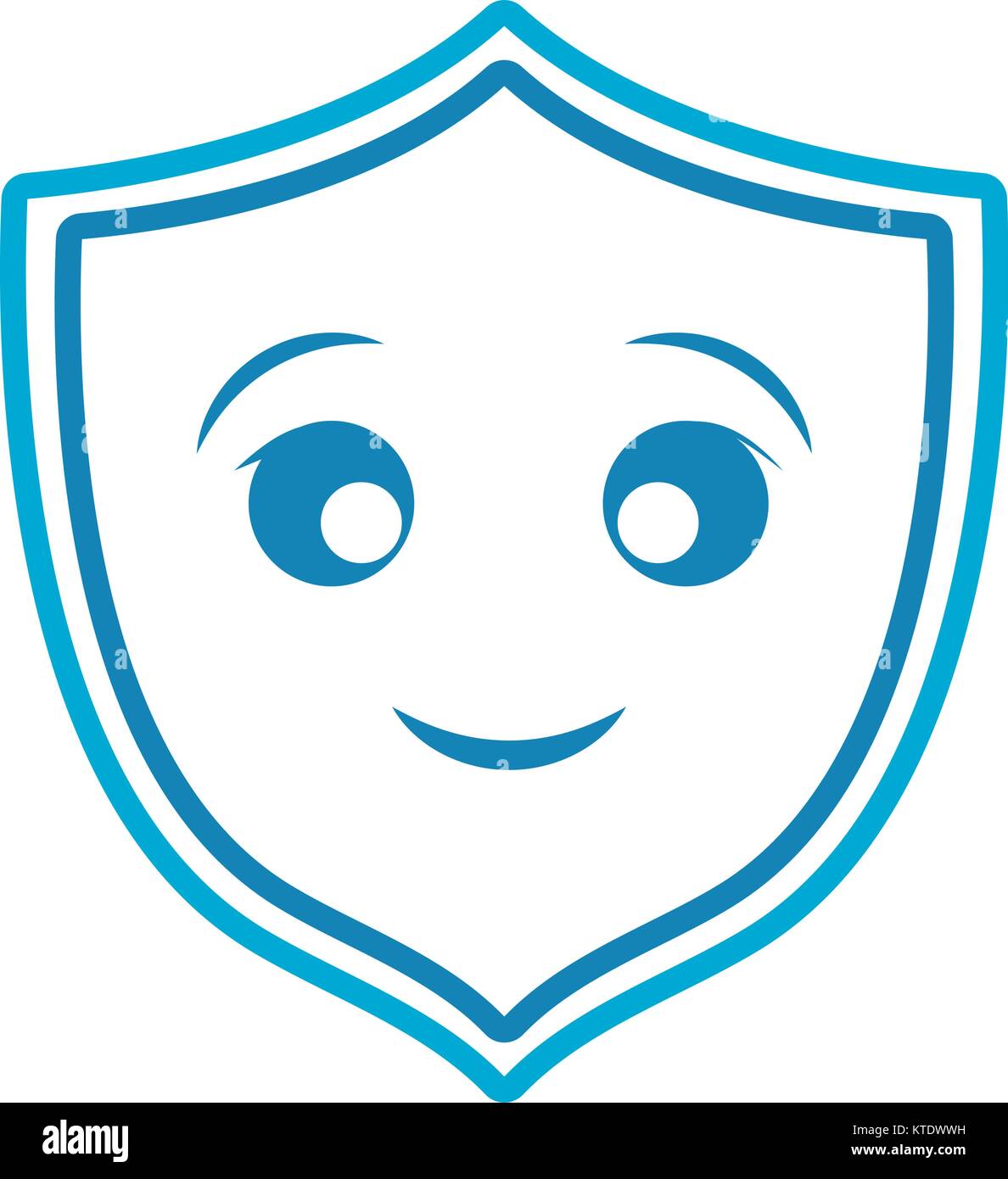 kawaii shield icon Stock Vector Image & Art - Alamy