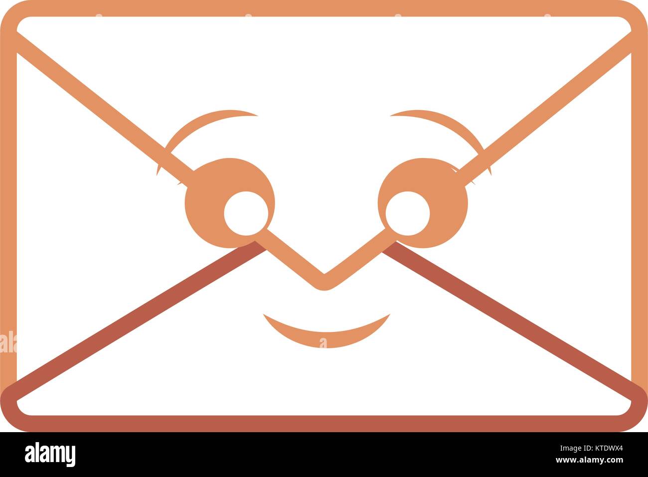 kawaii envelope icon Stock Vector Image & Art - Alamy