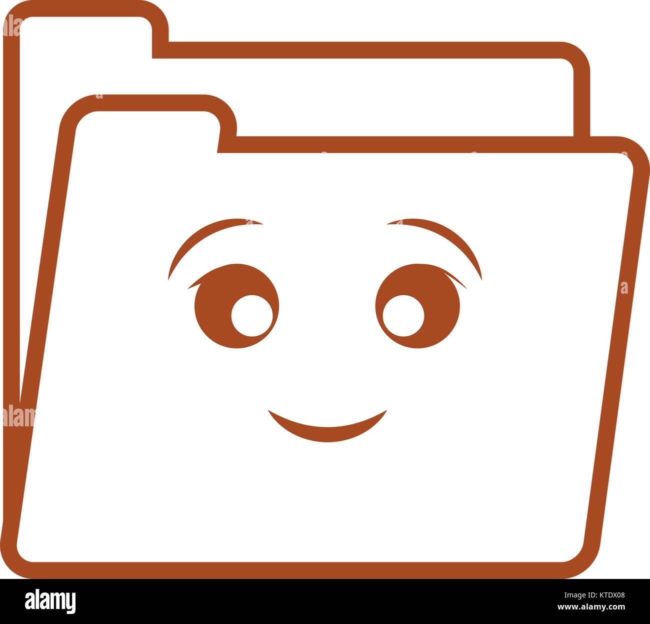 kawaii document folder icon Stock Vector Image & Art - Alamy