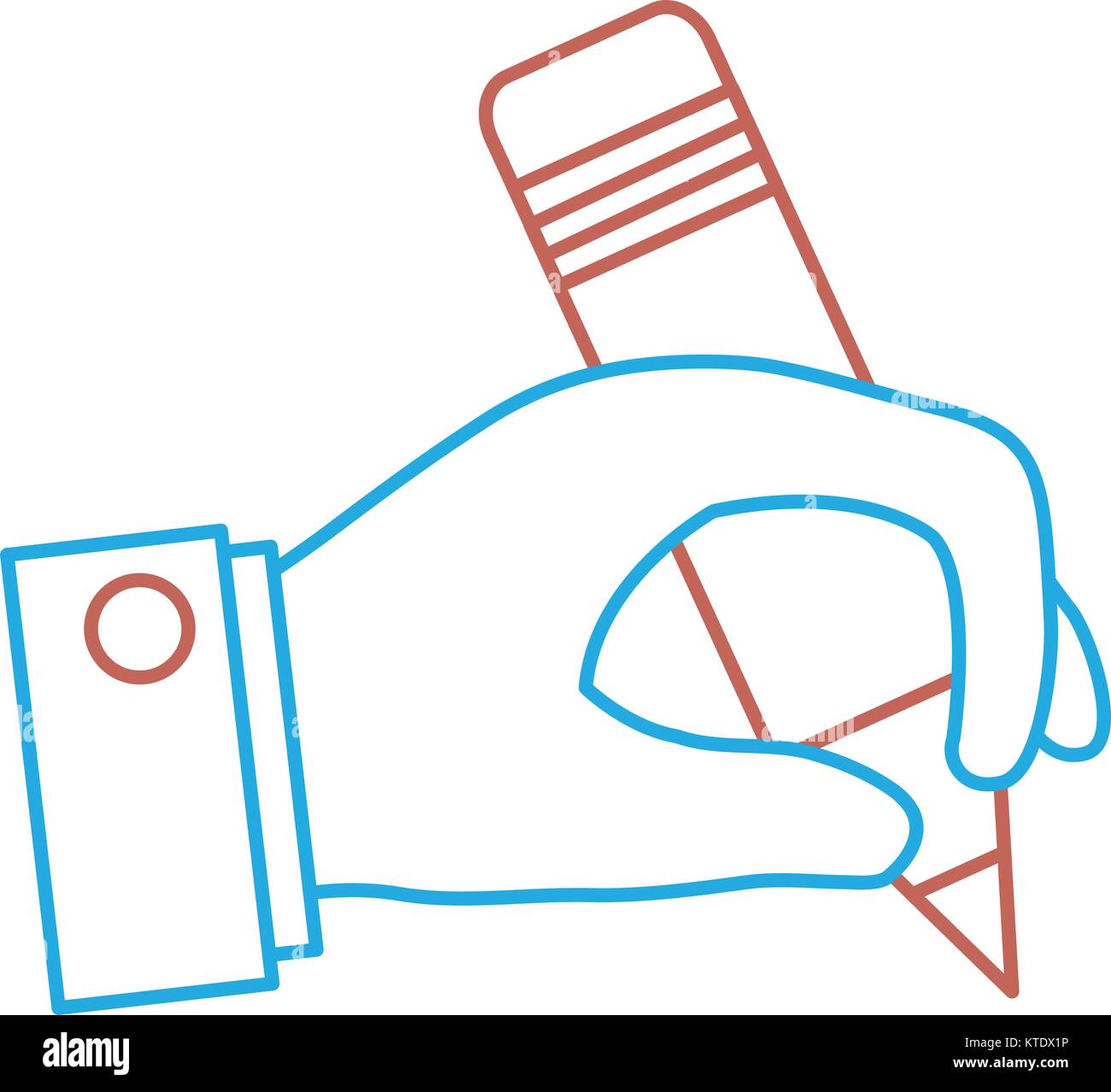 hand human writing icon vector illustration design Stock Vector Image ...
