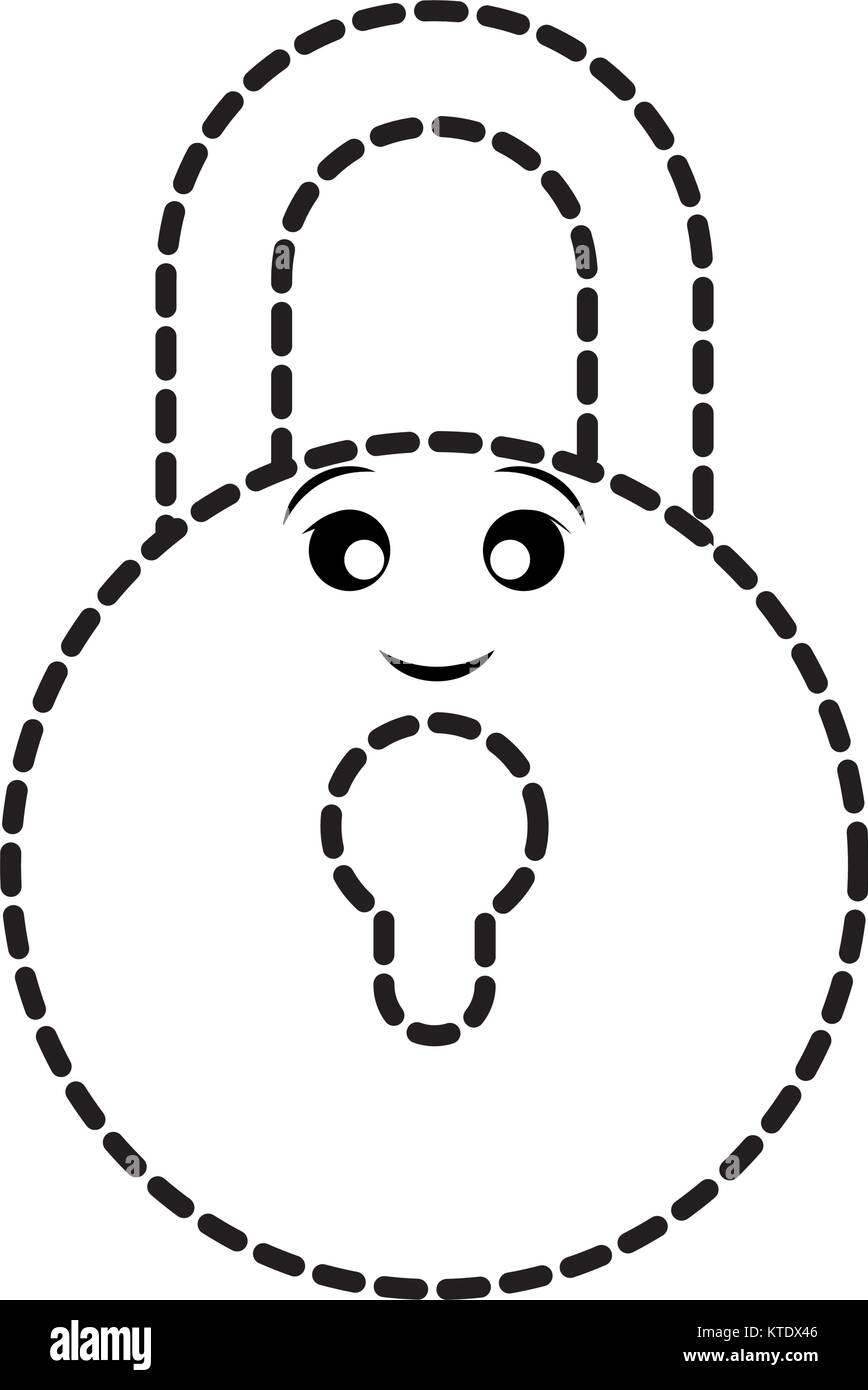 kawaii padlock icon Stock Vector Image & Art - Alamy