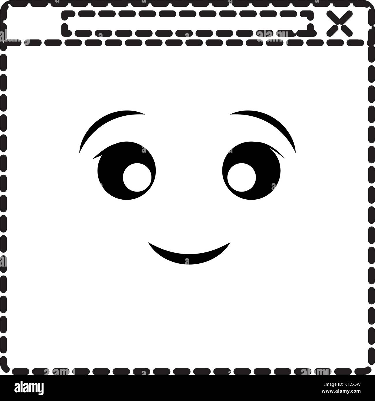 kawaii web page icon Stock Vector Image & Art - Alamy