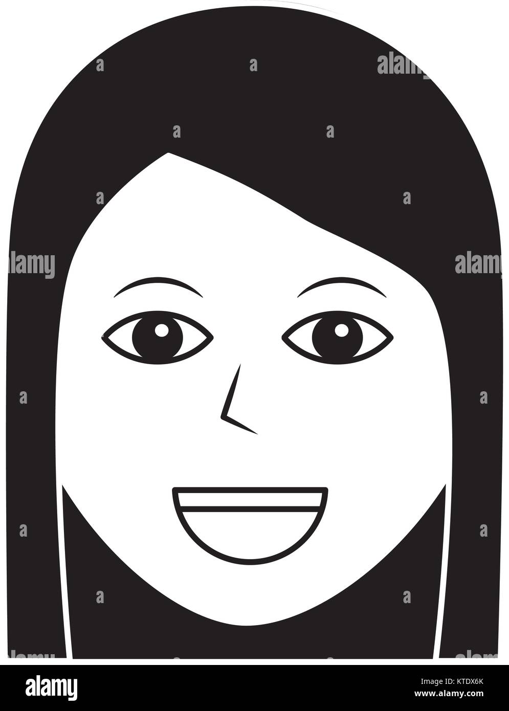 woman happy character female icon vector illustration Stock Vector ...