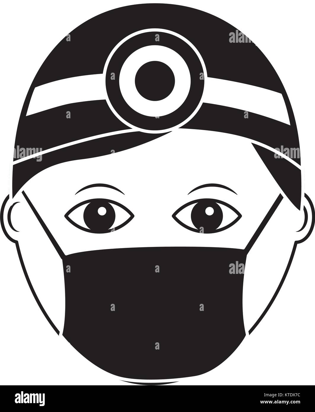 professional surgeon medical uniform clothes vector illustration Stock ...