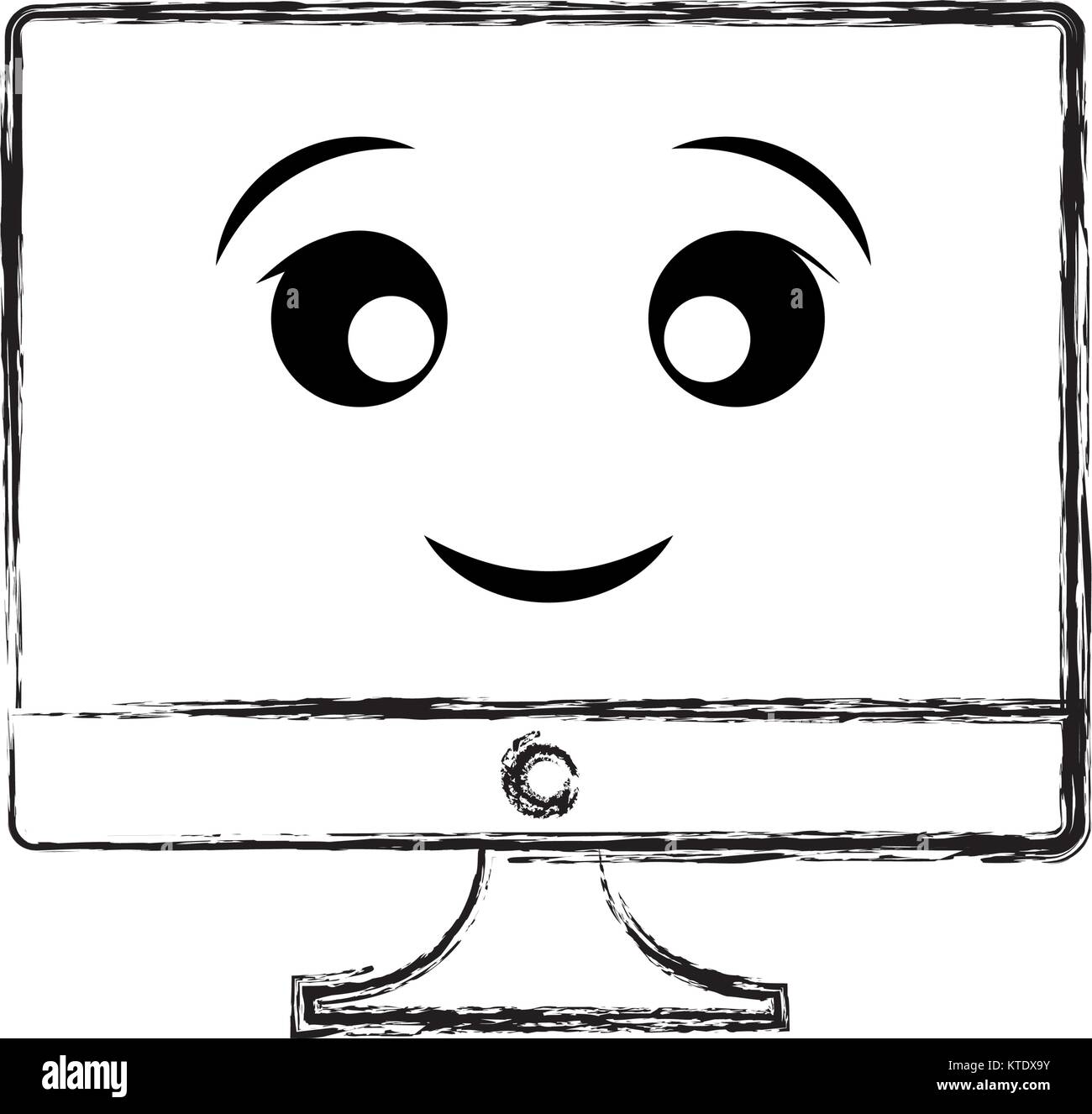 Kawaii screen computer hi-res stock photography and images - Alamy
