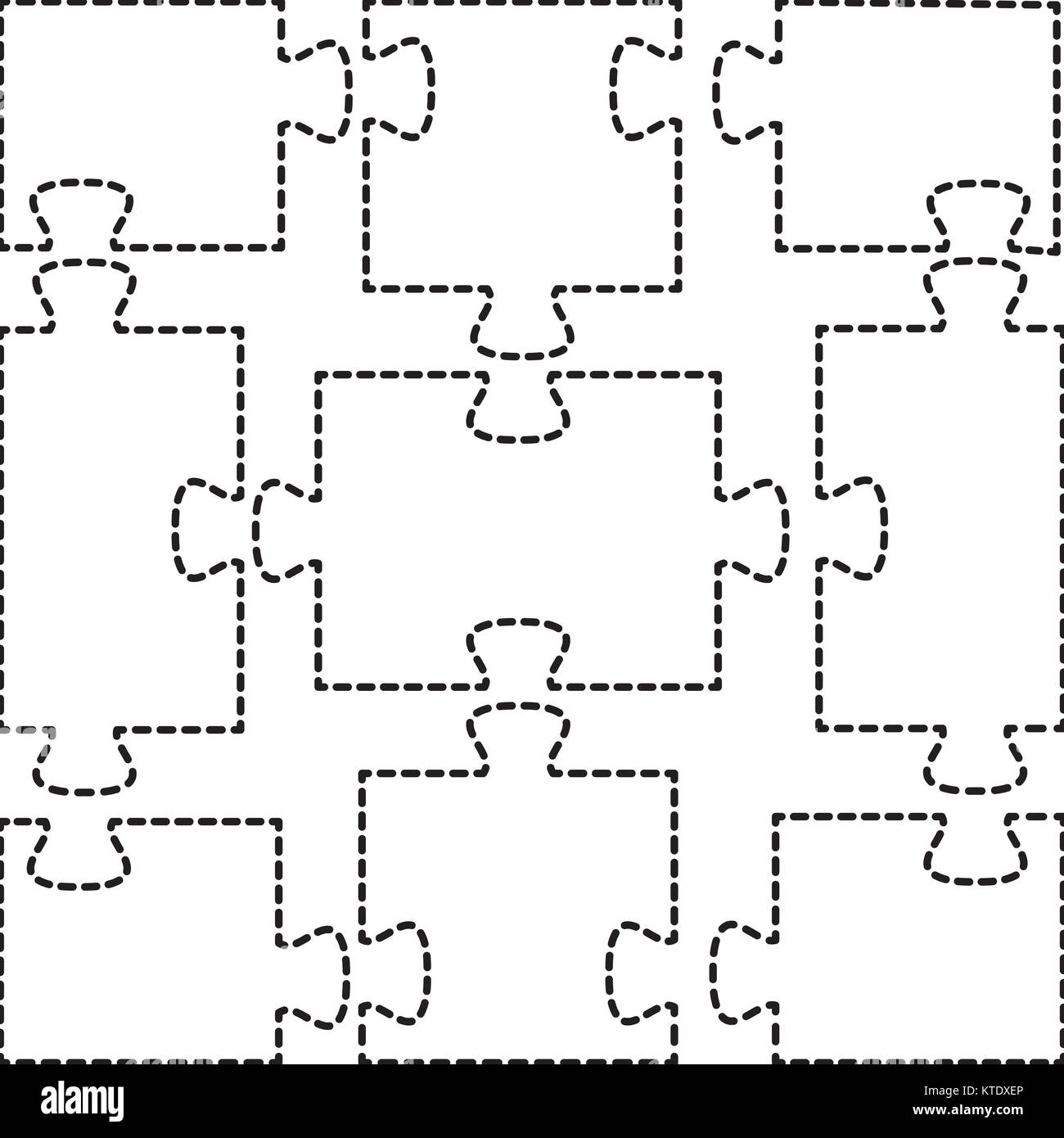 puzzle pieces pattern background vector illustration design Stock ...