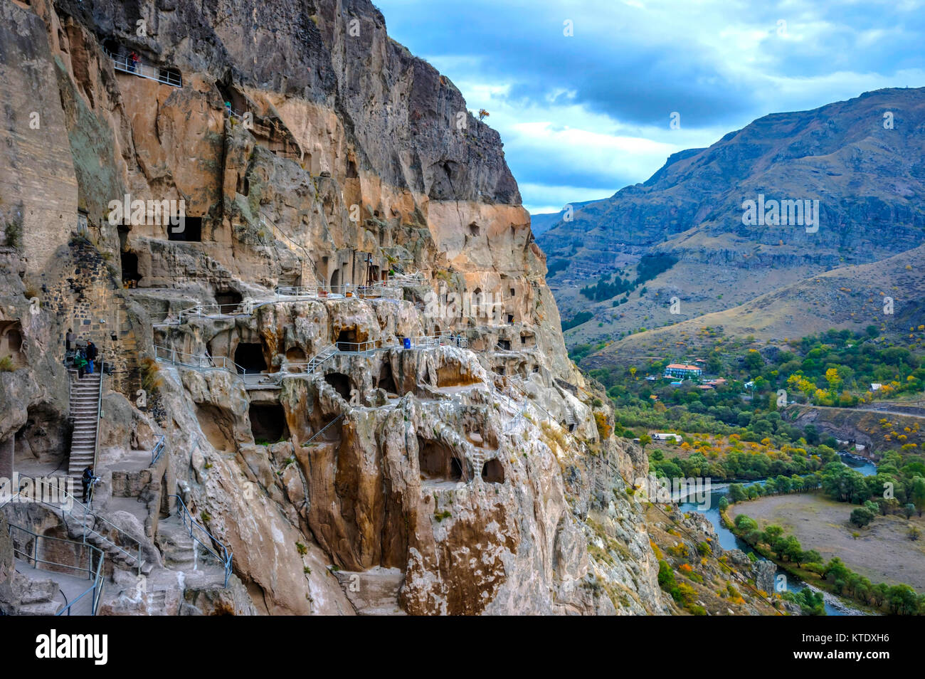 Vardzia, cave monastery by Erusheti Mountain, Georgia Stock Photo - Alamy