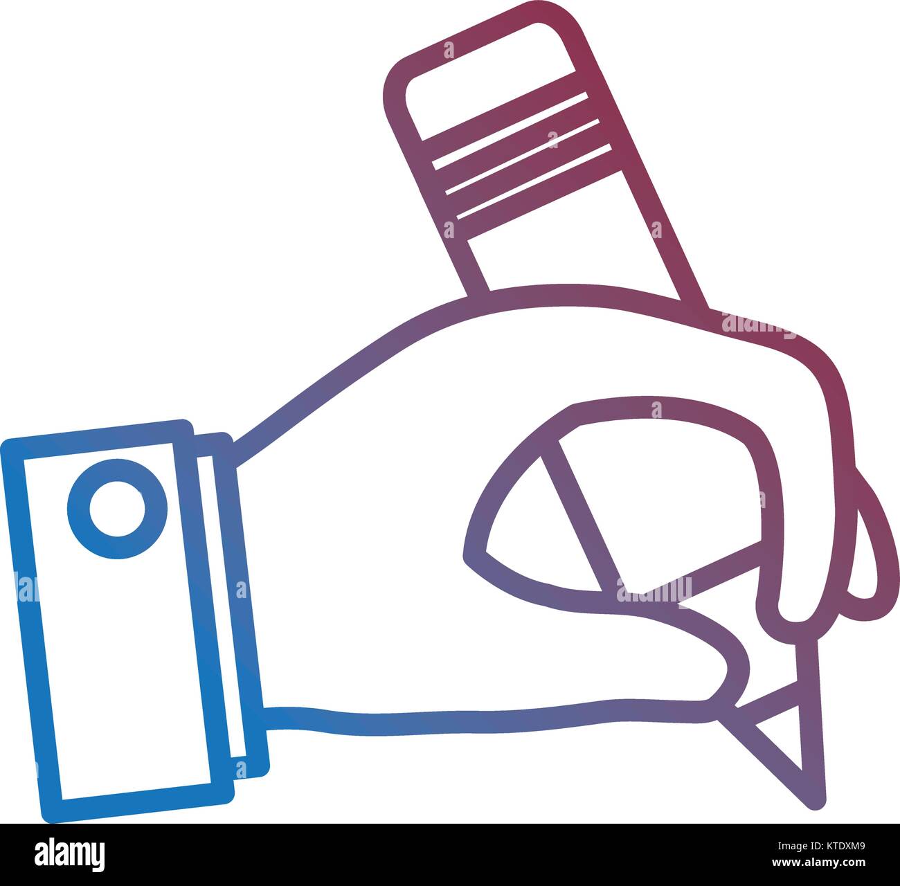 hand human writing icon vector illustration design Stock Vector Image ...