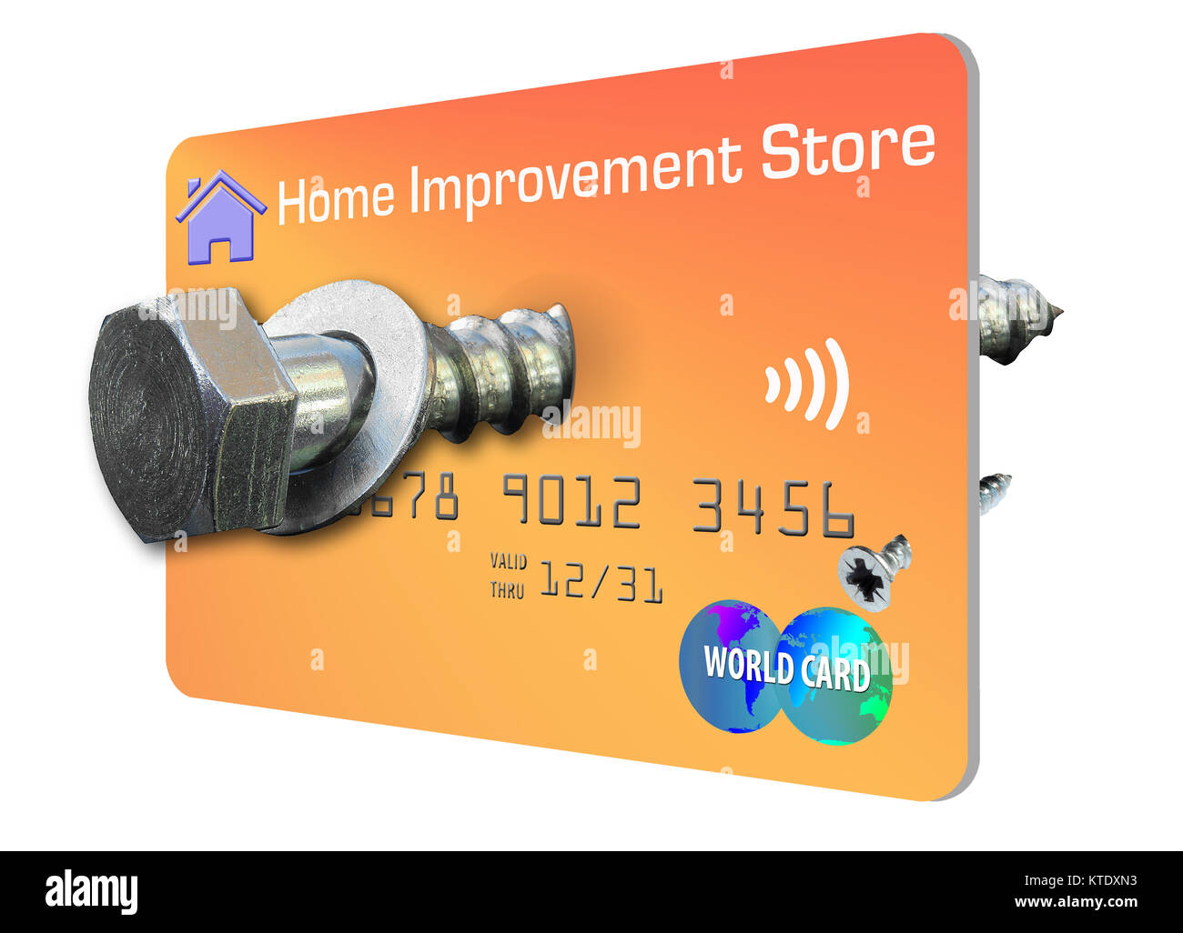 This is a credit card from a home improvement chain store Stock Photo ...