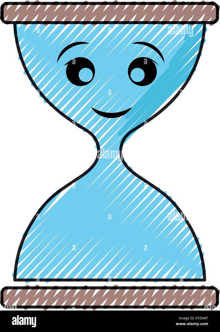 kawaii hourglass vector illustration Stock Vector Image & Art - Alamy