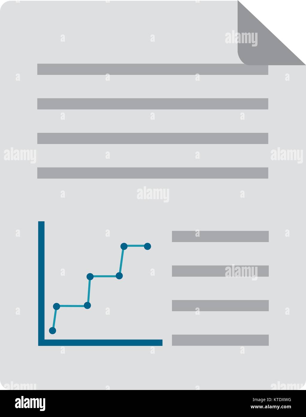 graph chart document icon image Stock Vector Image & Art - Alamy