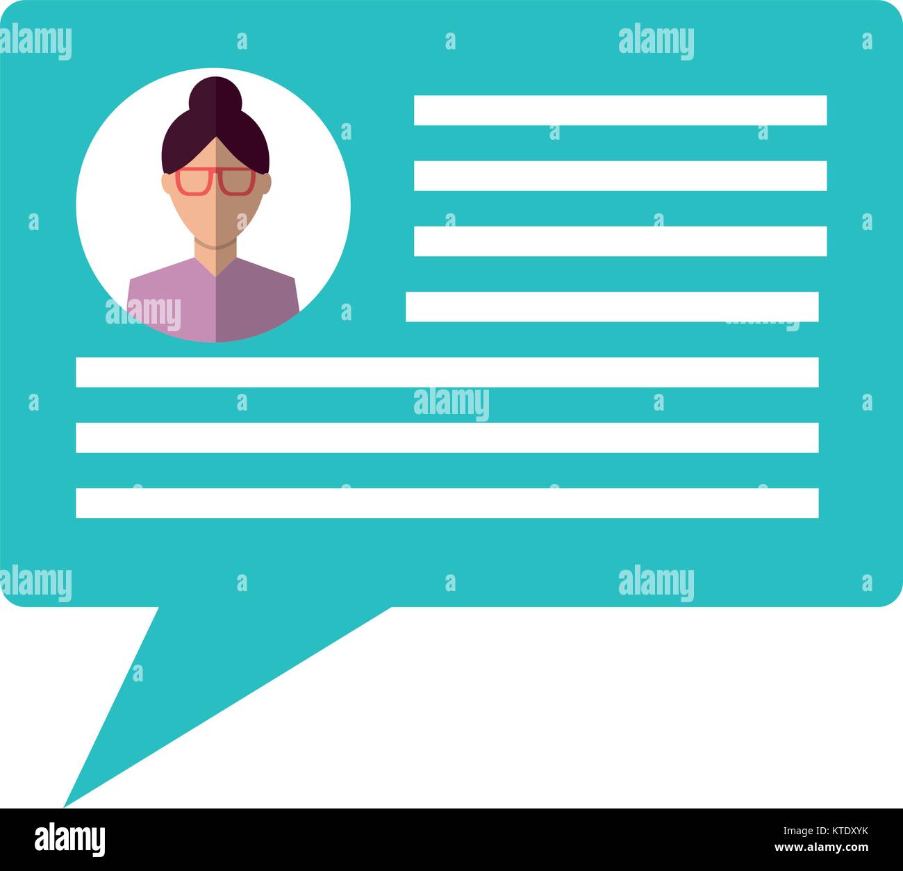 chat conversation bubble with user profile icon image vector ...