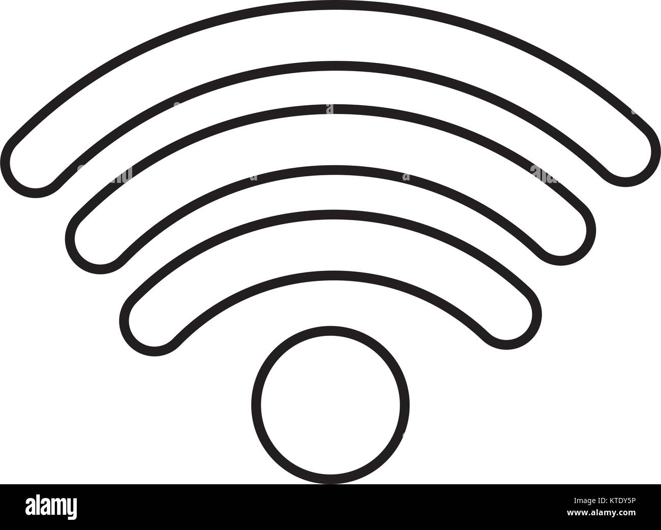internet wifi connection symbolicon vector illustration outline image ...