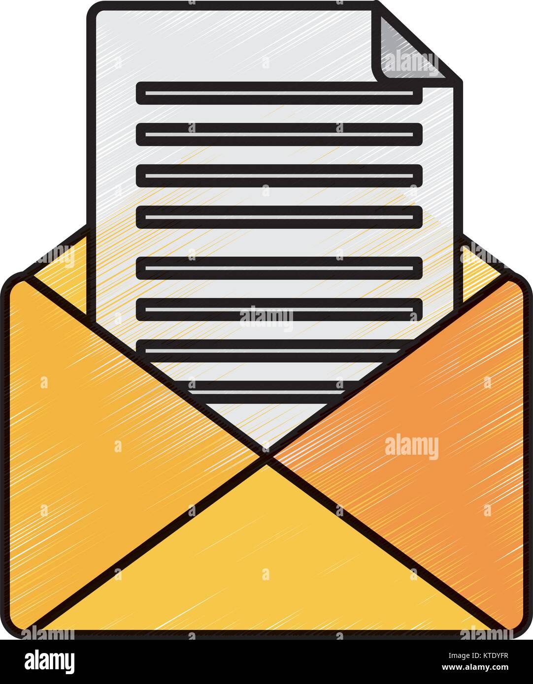 document envelope message letter icon vector illustration drawing image ...