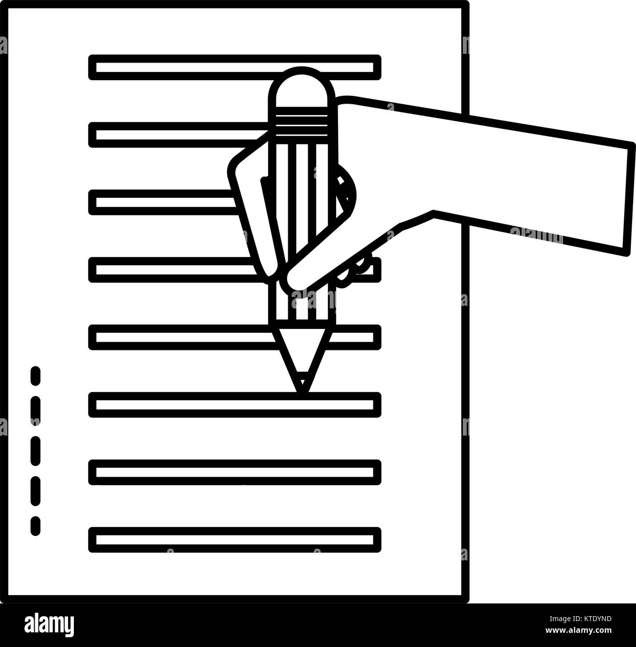 hand human writing icon vector illustration design Stock Vector Image ...