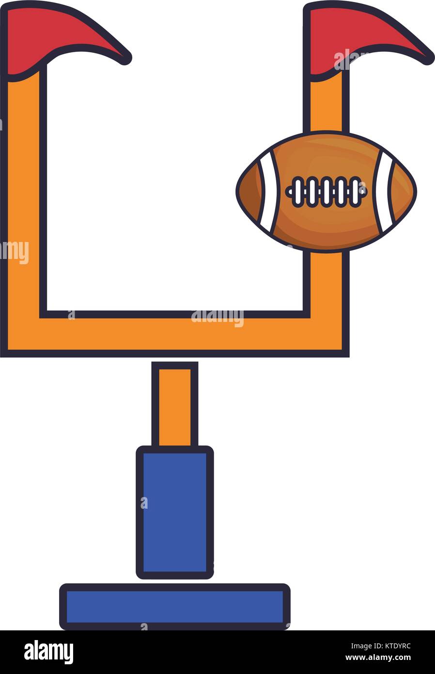 Football Field Goal Cartoon