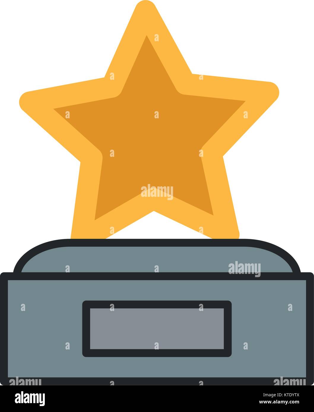 trophy with star vector illustration Stock Vector Image & Art - Alamy