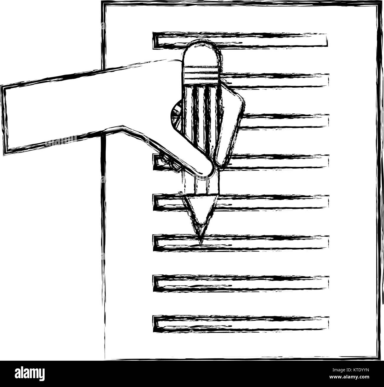 hand human writing icon vector illustration design Stock Vector Image ...