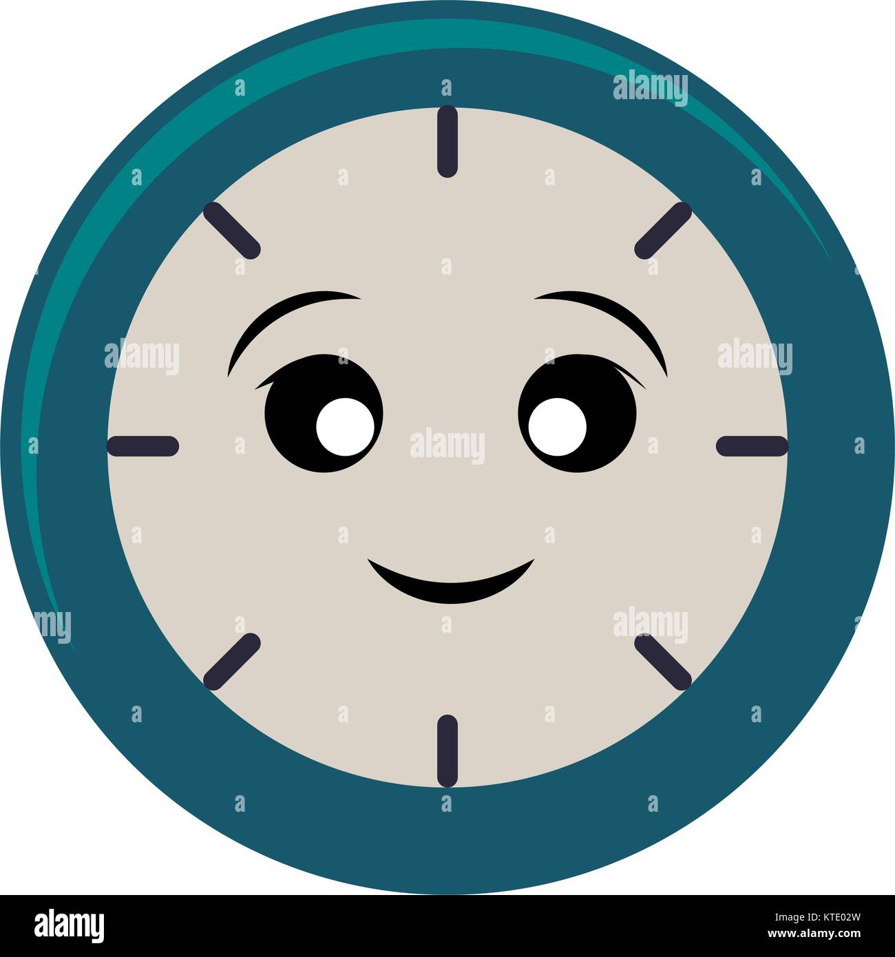 kawaii clock vector illustration Stock Vector Image & Art - Alamy