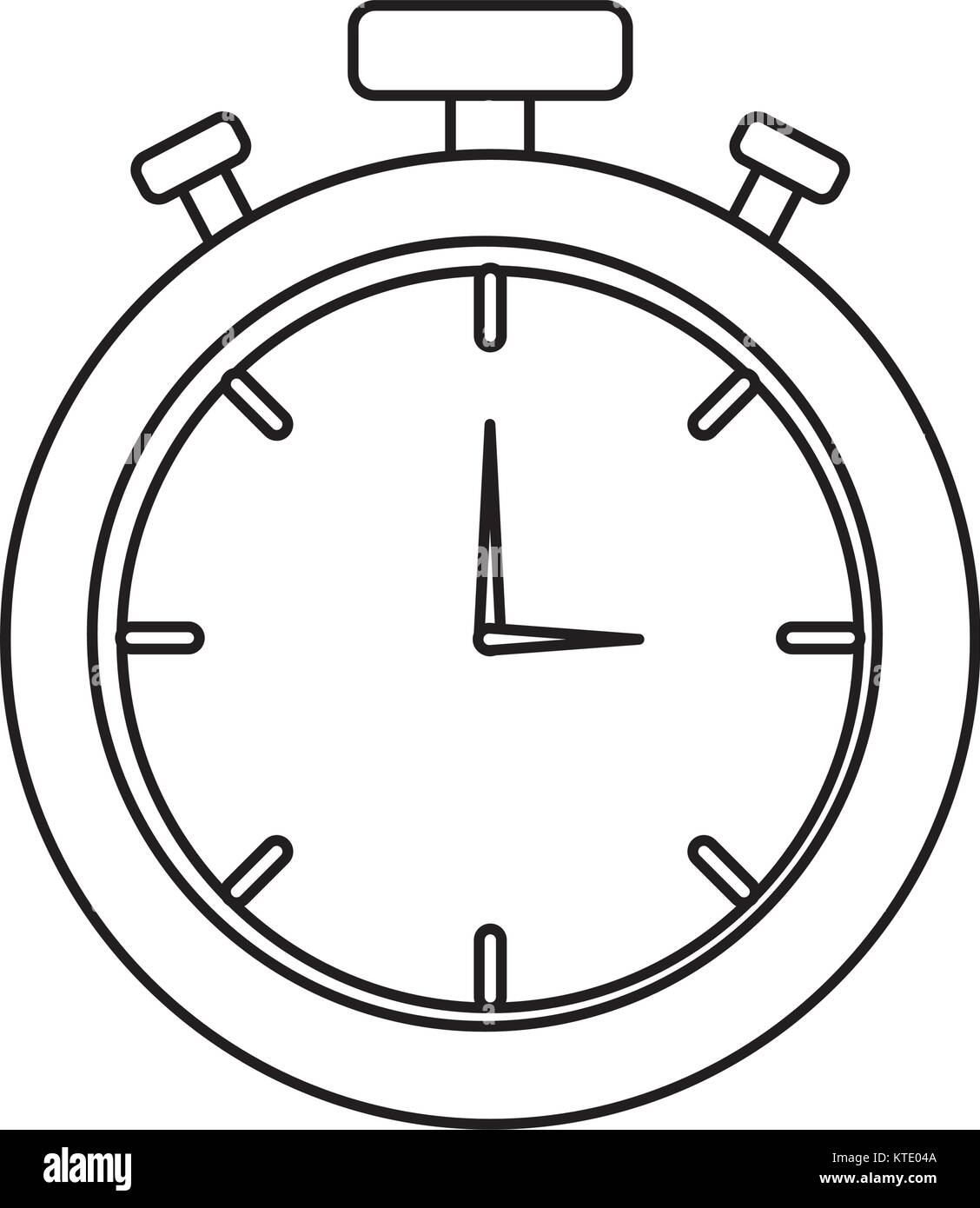 Uncolored clock Stock Vector Images - Alamy