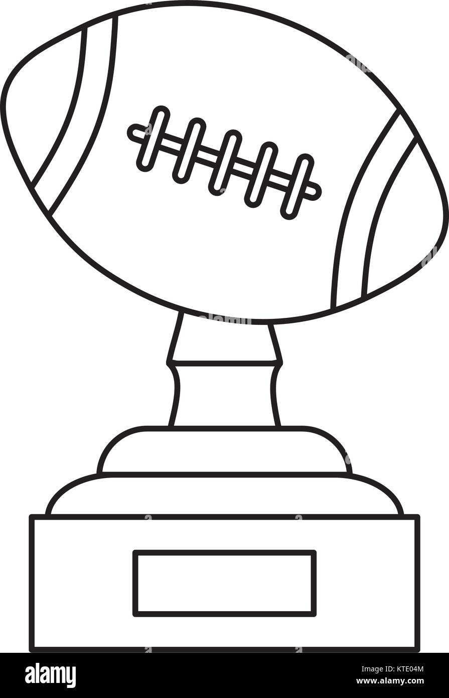 Lombardi Trophy Outline