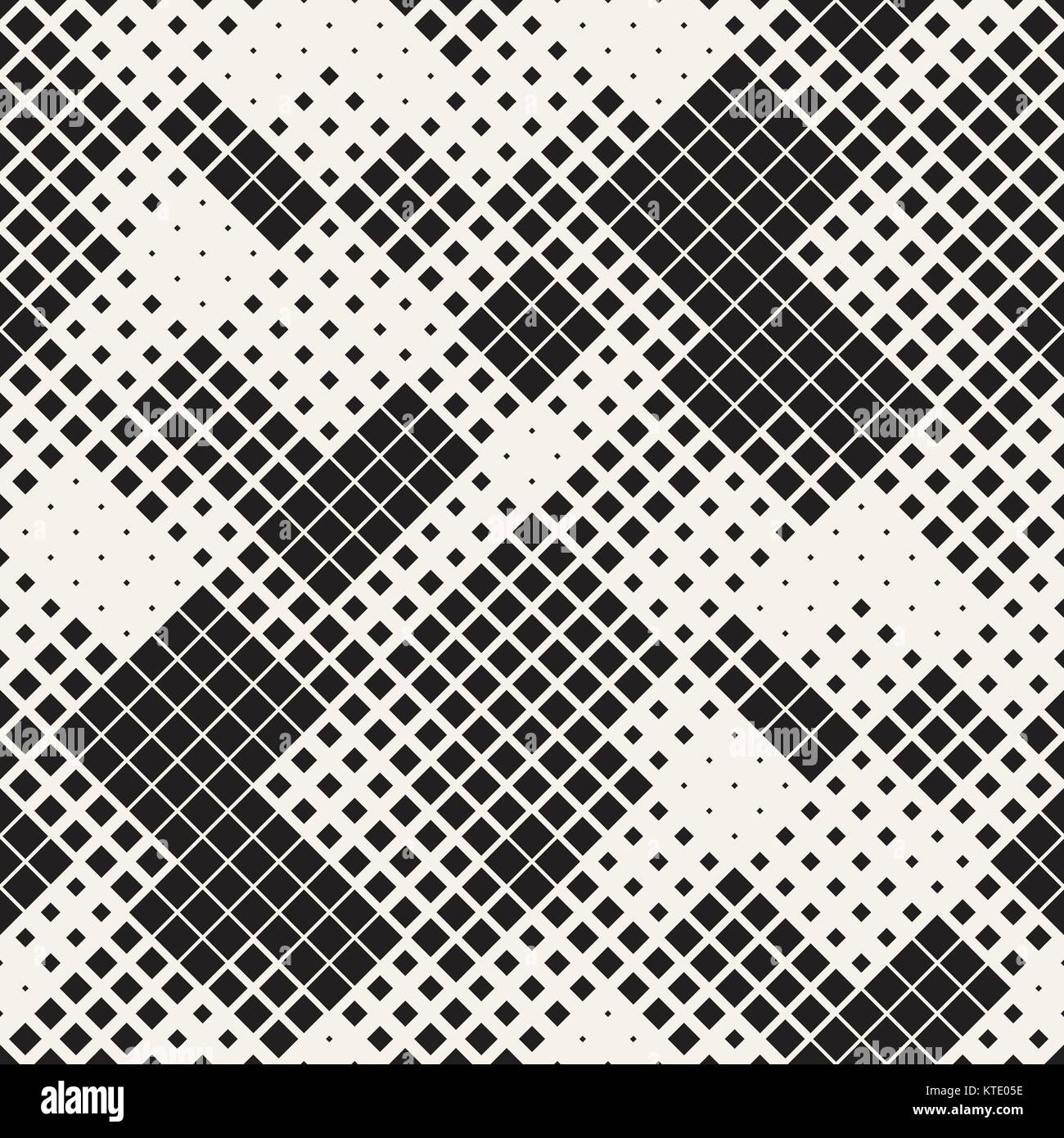 Modern Stylish Halftone Texture. Endless Abstract Background With Random Size Squares. Vector ...
