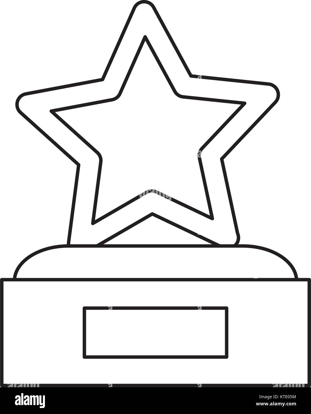 trophy with star vector illustration Stock Vector Image & Art - Alamy