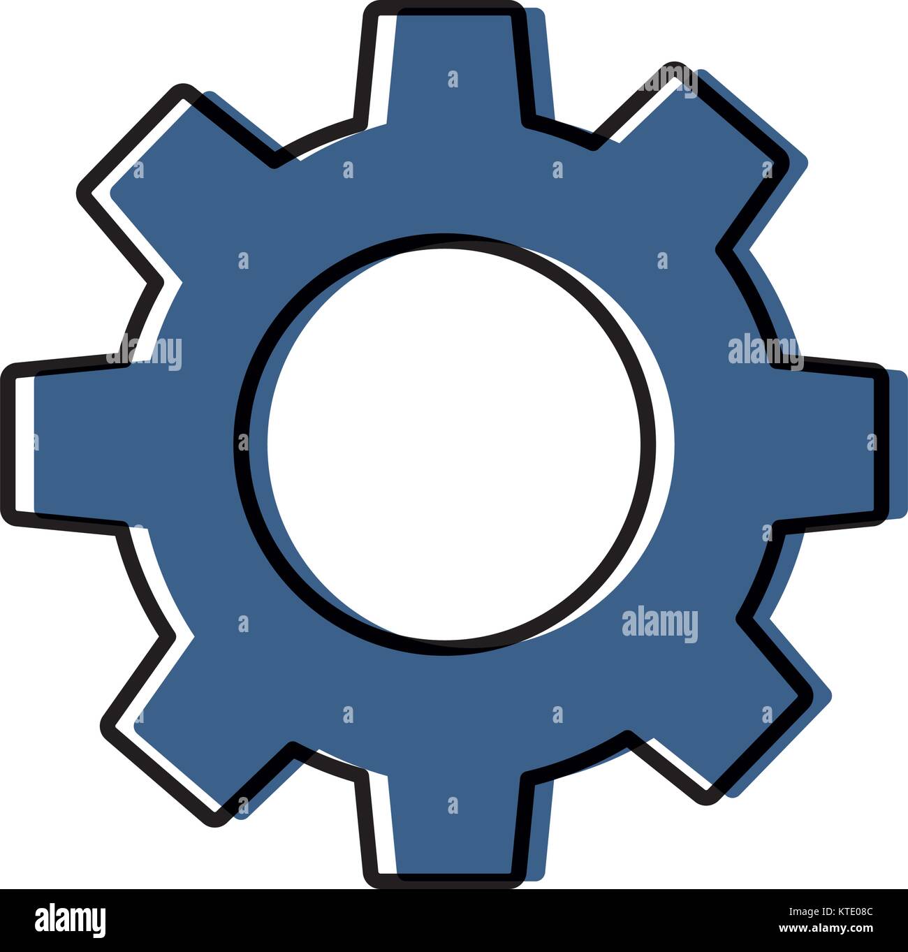 single gear icon image vector illustration design Stock Vector Image ...